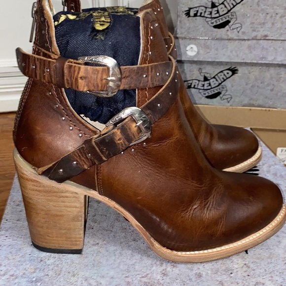 Freebird by Steven | Shoes | Freebird By Steve Madden Rainbow Cognac In Size 1 | Poshmark
